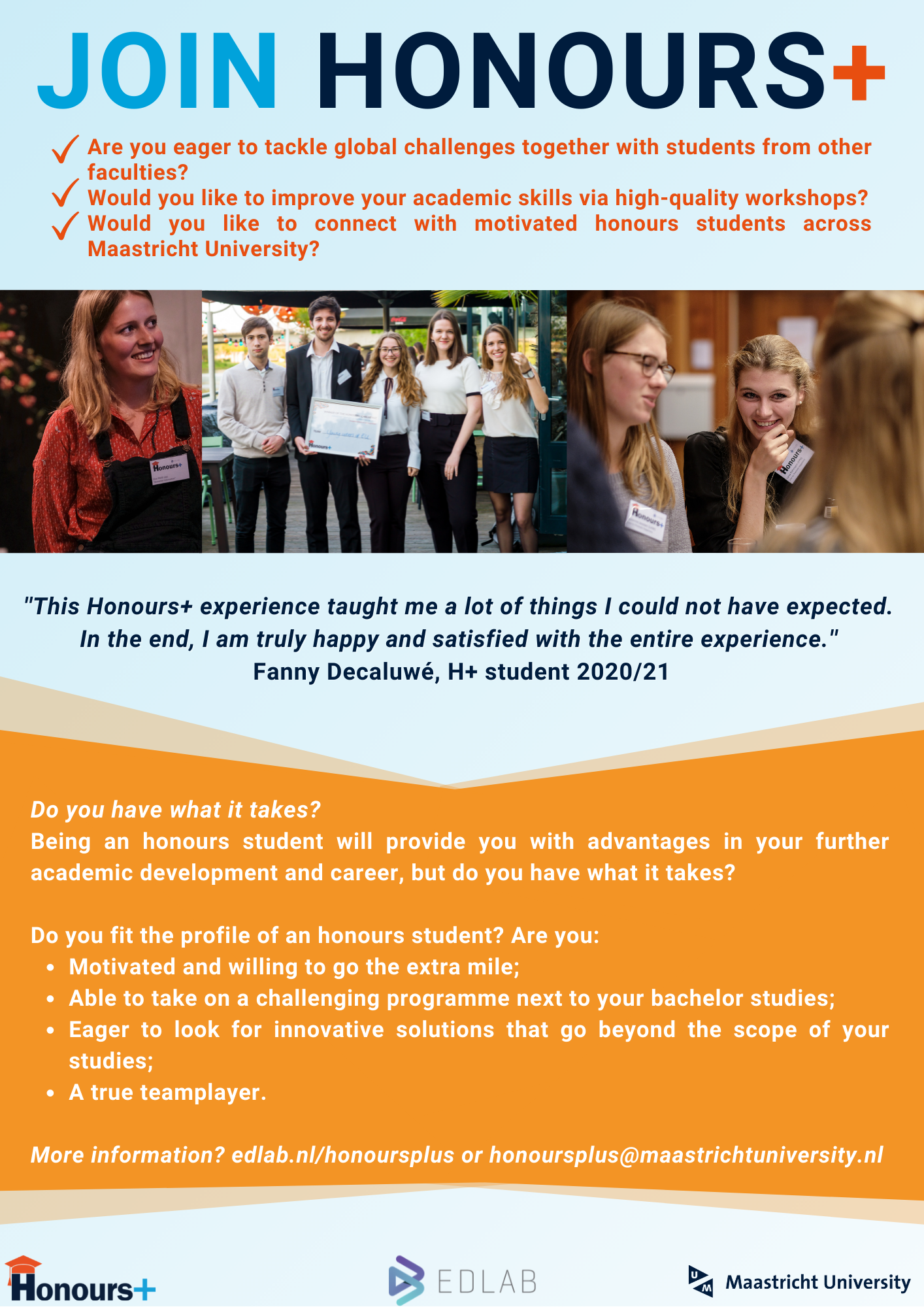 About Honours+ – EDLAB